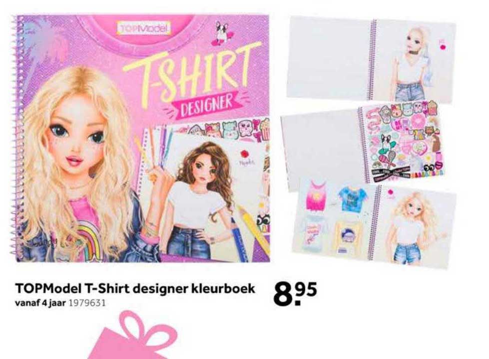 TOPModel T-Shirt Designer Kleurboek Aanbieding bij Intertoys - 1Folders.nl