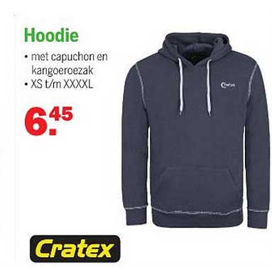 Hoodie Cratex Aanbieding bij Van Cranenbroek - 1Folders.nl
