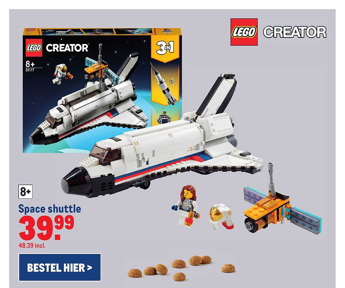 Lego Creator Space Shuttle Aanbieding bij Makro - 1Folders.nl