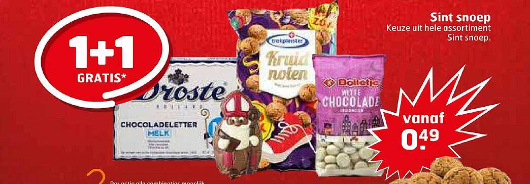 Sint Snoep 1+1 Gratis Aanbieding bij Trekpleister - 1Folders.nl