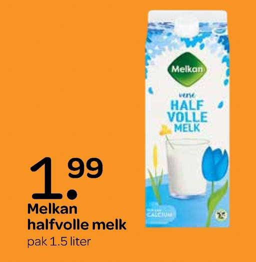 Melkan Halfvolle Melk Aanbieding bij Spar - 1Folders.nl