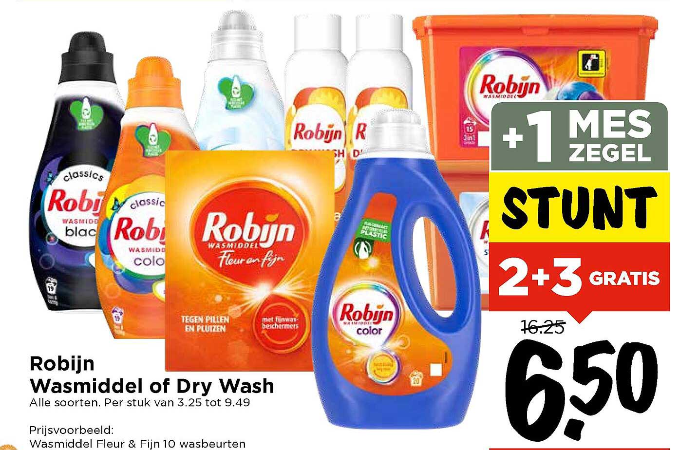 Robijn Wasmiddel Of Dry Wash Aanbieding bij Vomar - 1Folders.nl