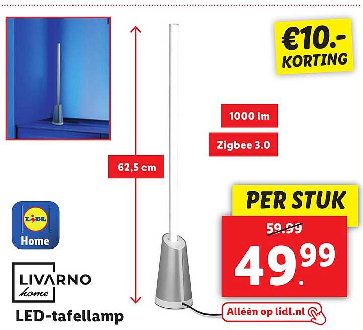 Livarno Home Led-Tafellamp Aanbieding bij Lidl - 1Folders.nl