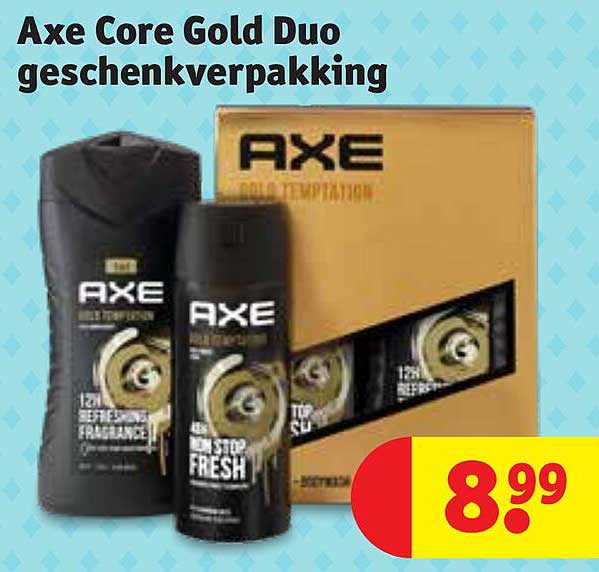 Axe Core Gold Duo Geschenkverpakking Aanbieding bij Kruidvat - 1Folders.nl