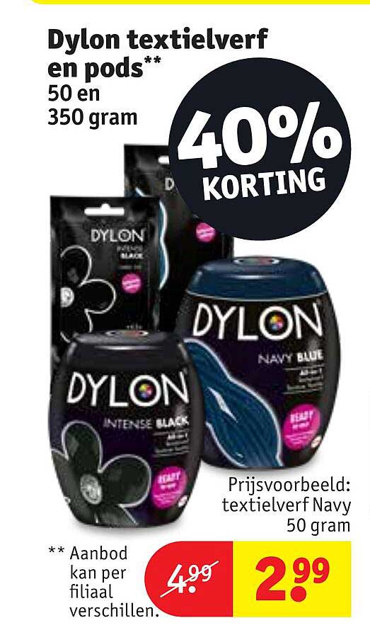 Dylon Textielverf En Pods Aanbieding bij Kruidvat - 1Folders.nl