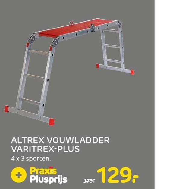 Altrex Vouwladder Varitrex-Plus Aanbieding bij Praxis - 1Folders.nl