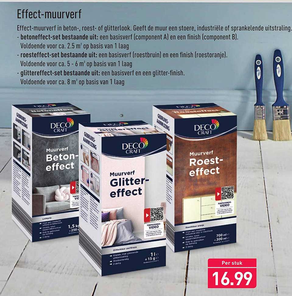 Effect-Muurverf Aanbieding bij ALDI - 1Folders.nl