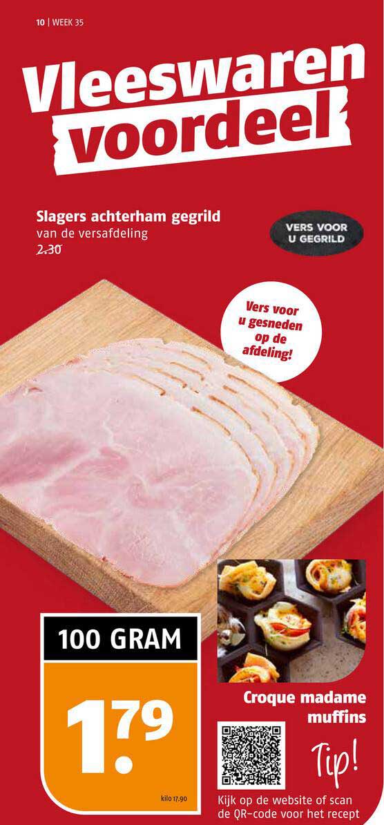 Slagers Achterham Gegrild Aanbieding bij Poiesz - 1Folders.nl