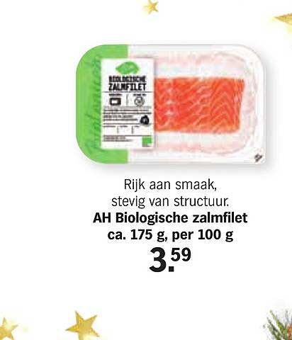 AH Biologische Zalmfilet Aanbieding bij Albert Heijn - 1Folders.nl