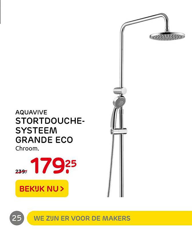 Aquavive Stortdouchesysteem Grande Eco Aanbieding bij Praxis - 1Folders.nl