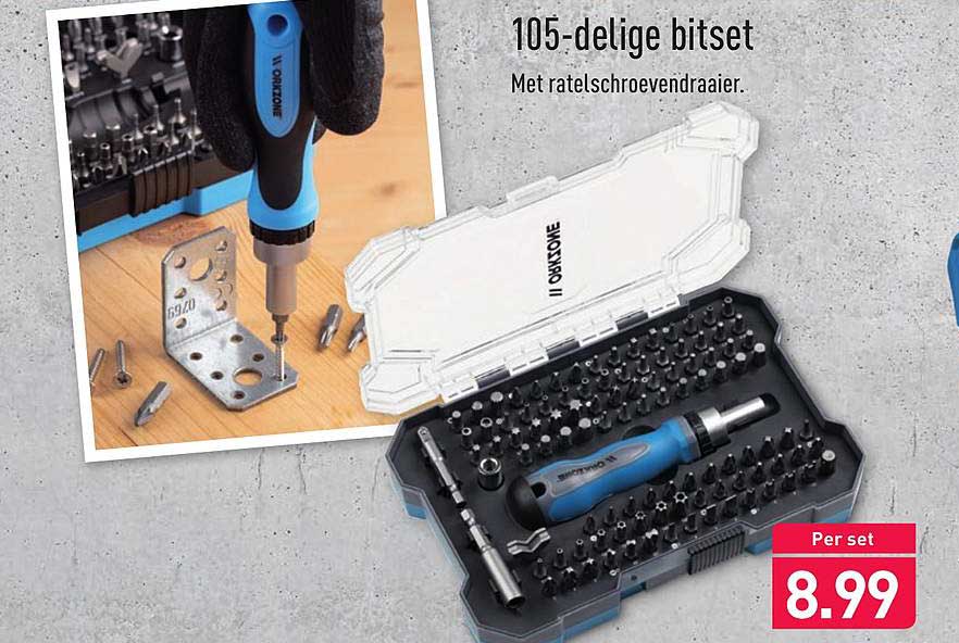 105-Delige Bitset Aanbieding bij ALDI - 1Folders.nl