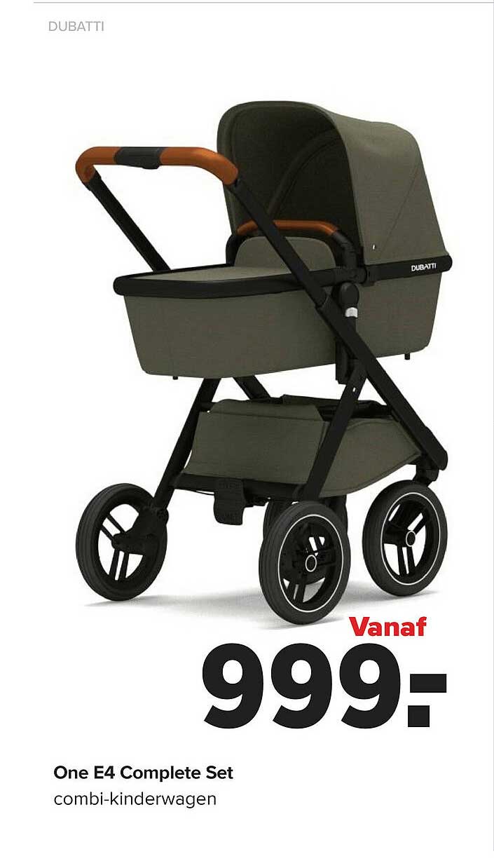Dubatti One E4 Complete Set Combi-Kinderwagen Aanbieding bij Baby-Dump ...