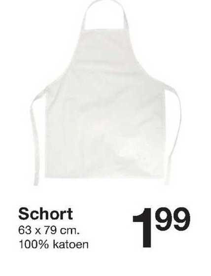 Schort 63 X 79 Cm Aanbieding bij Zeeman - 1Folders.nl