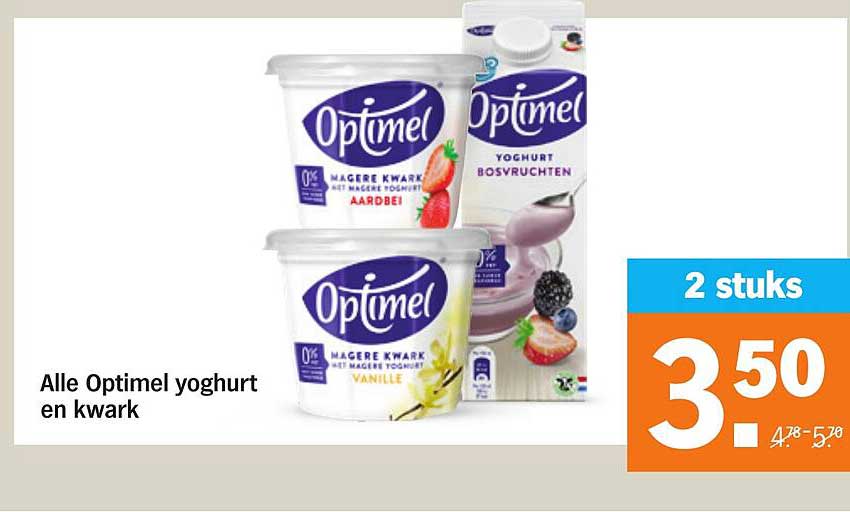 Alle Optimel Yoghurt En Kwark Aanbieding bij Albert Heijn - 1Folders.nl