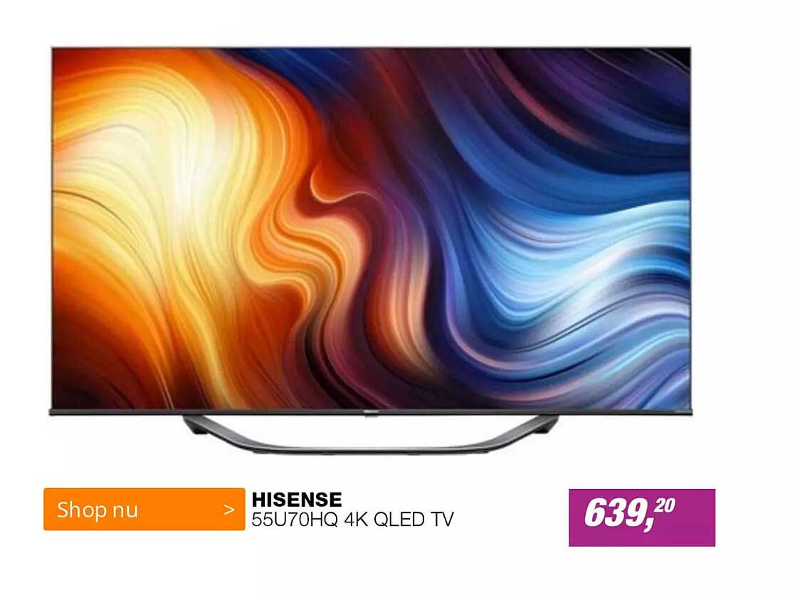 Hisense 55U70HQ 4K QLED TV Aanbieding bij EP - 1Folders.nl