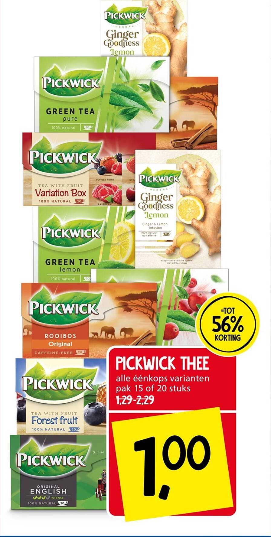 Pickwick Thee Aanbieding bij Jan Linders - 1Folders.nl
