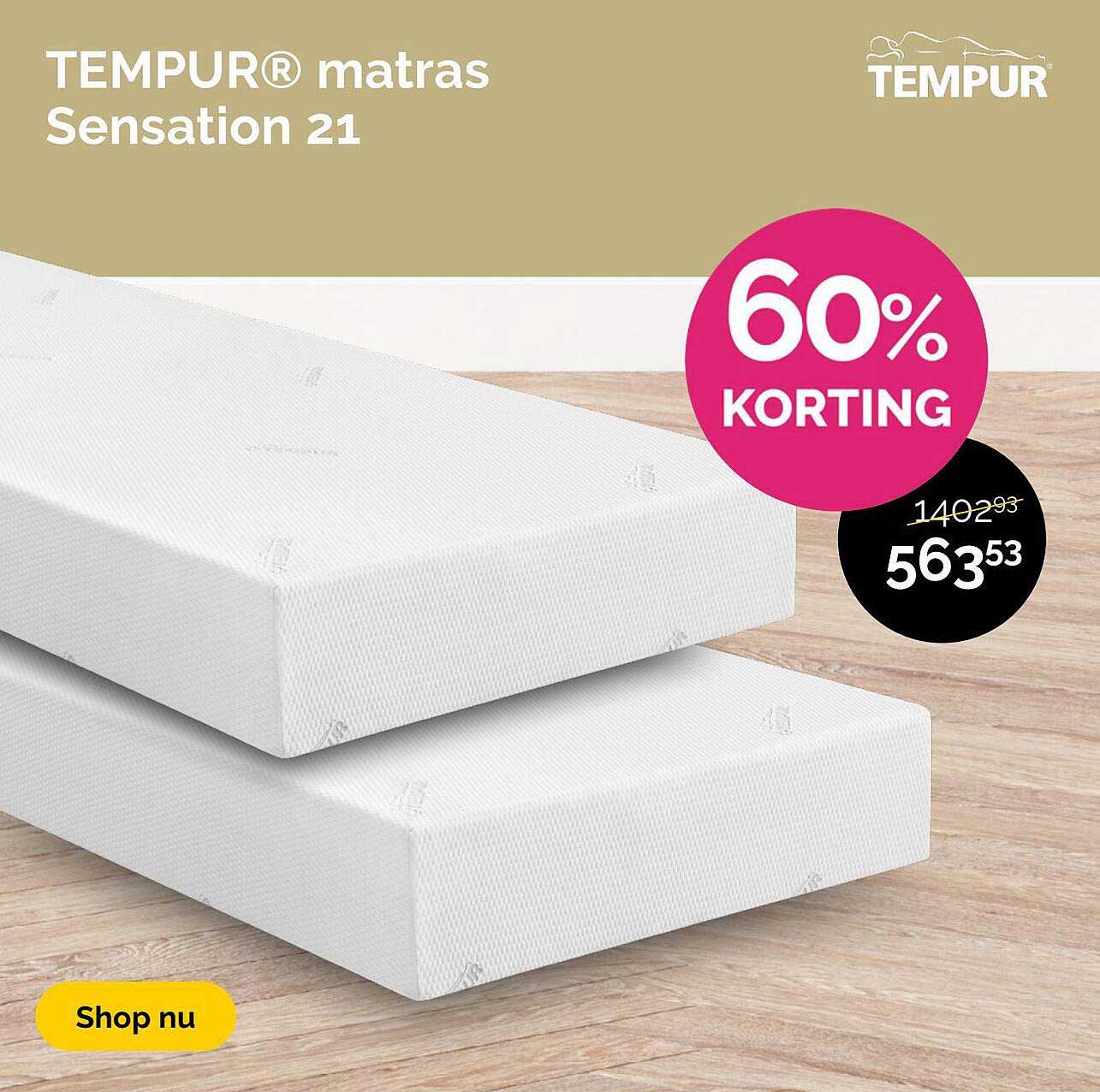 Tempur® Matras Sensation 21 Aanbieding bij Beter Bed - 1Folders.nl