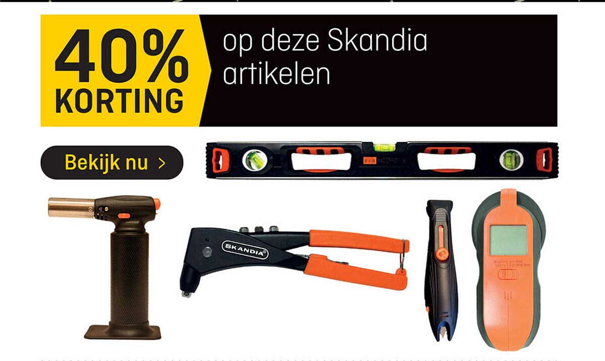 Op Deze Skandia Artikelen 40% Korting Aanbieding bij Hubo - 1Folders.nl