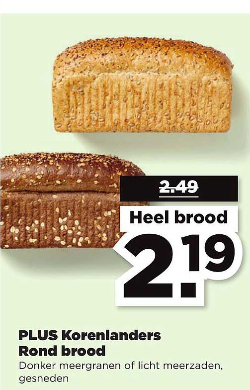 Plus Korenlanders Rond Brood Aanbieding bij PLUS - 1Folders.nl