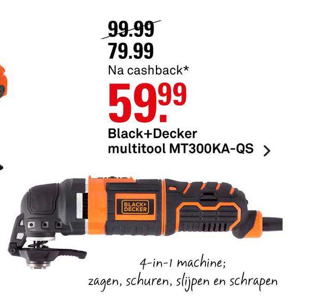 Black+Decker Multitool MT300KA-QS Aanbieding bij Karwei - 1Folders.nl