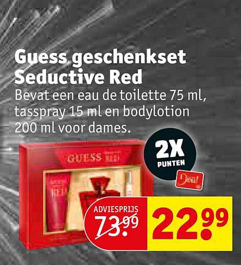 Guess Geschenkset Seductive Red Aanbieding bij Kruidvat - 1Folders.nl
