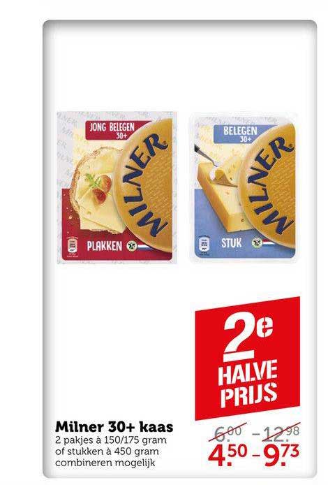 Milner 30+ Kaas Aanbieding bij Coop Compact - 1Folders.nl