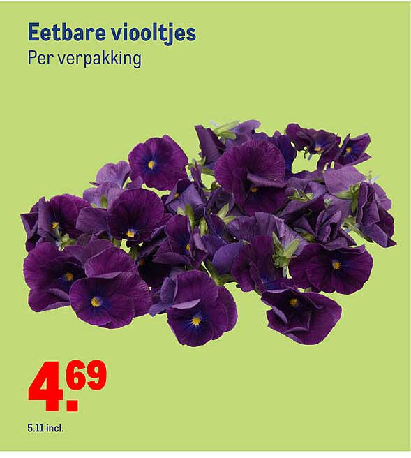 Eetbare Viooltjes Aanbieding bij Makro - 1Folders.nl