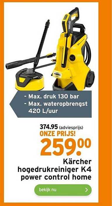 Kärcher Hogedrukreiniger K4 Power Control Home Aanbieding bij GAMMA ...