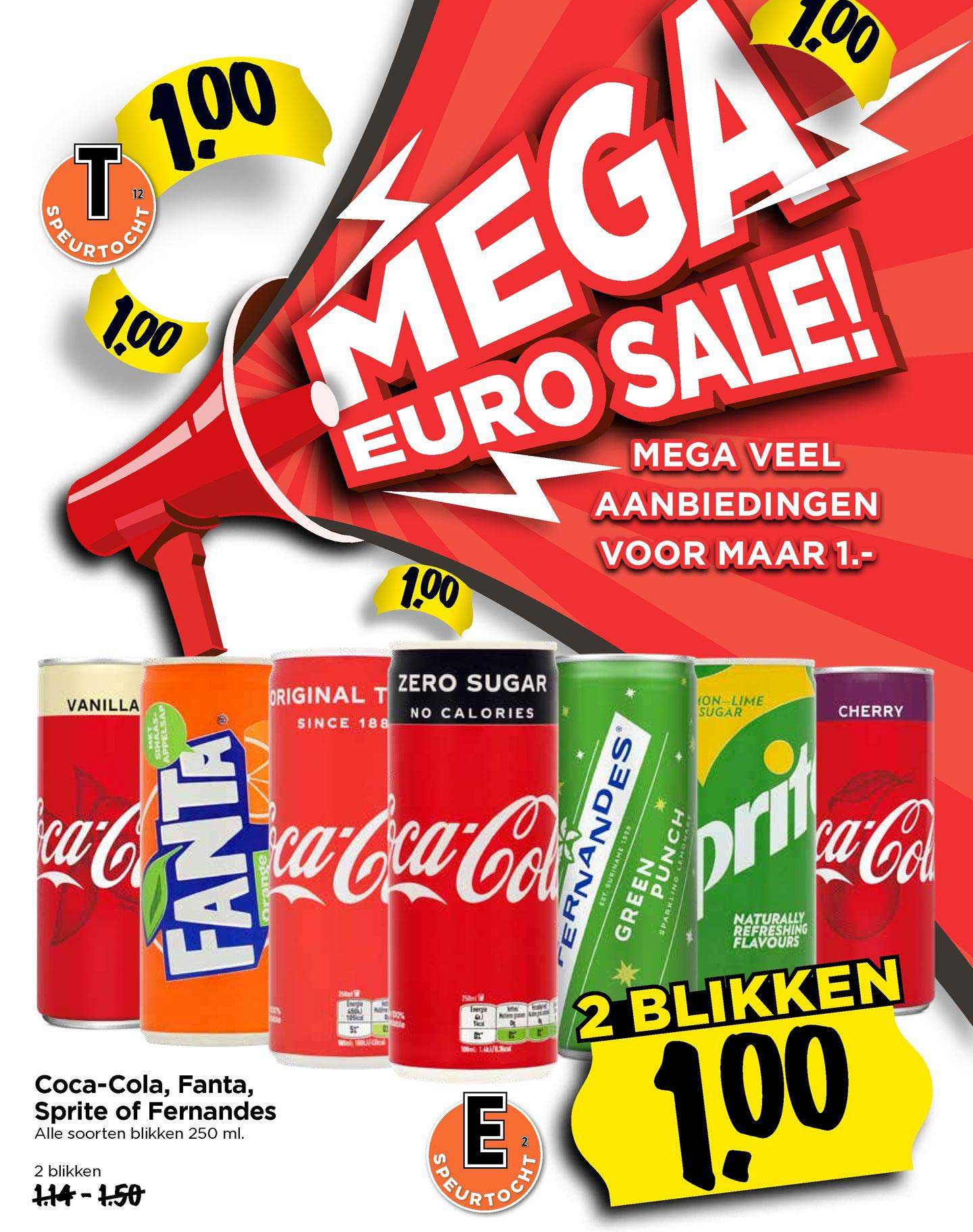 Coca-Cola, Fanta, Sprite Of Fernandes Aanbieding bij Vomar - 1Folders.nl