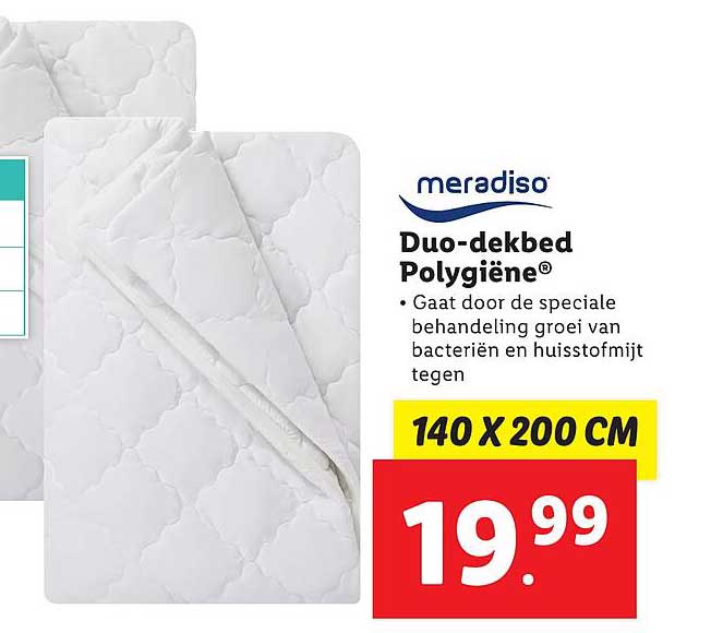 Meradiso Duo-Dekbed Polygiëne® Aanbieding bij Lidl - 1Folders.nl