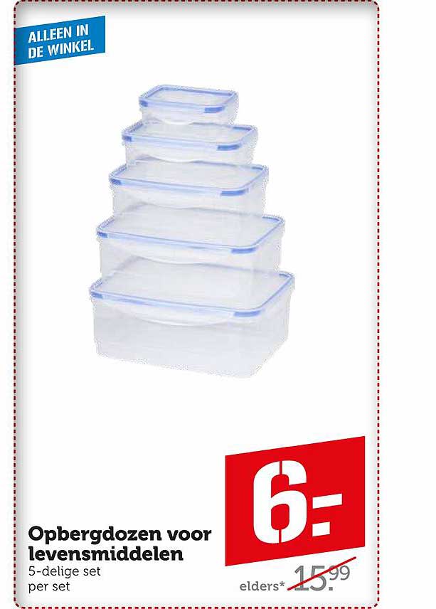 Opbergdozen Voor Levensmiddelen Aanbieding bij Coop - 1Folders.nl