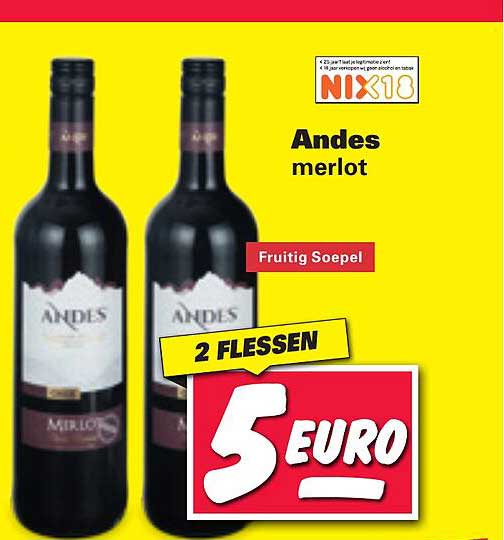 Andes Merlot Aanbieding bij Nettorama - 1Folders.nl