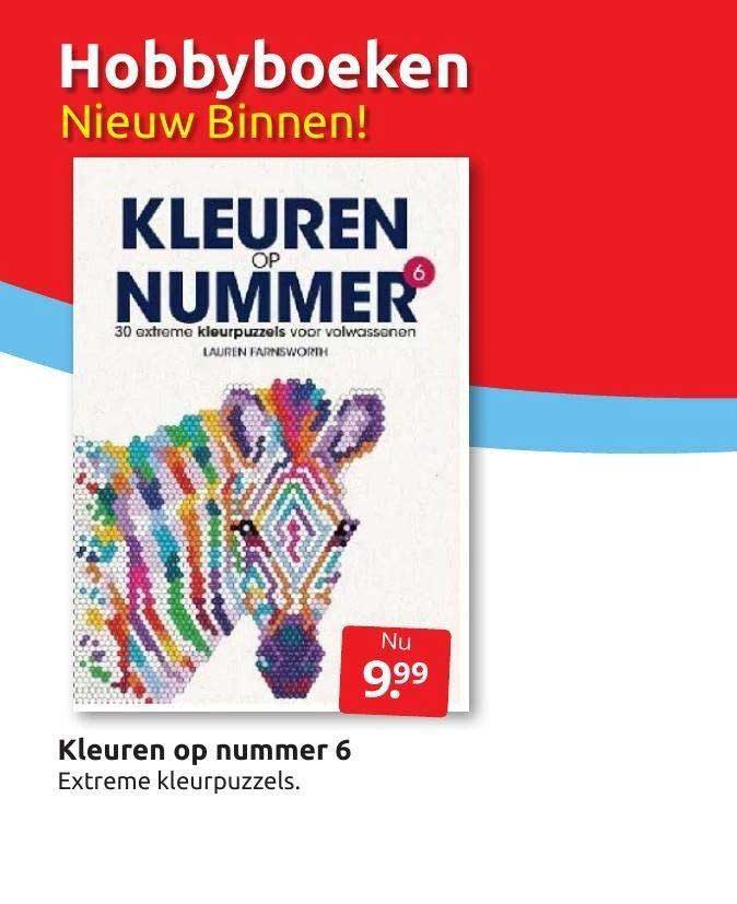 Hobbyboeken : Kleuren Op Nummer 6 Aanbieding bij BoekenVoordeel - 1Folders.nl