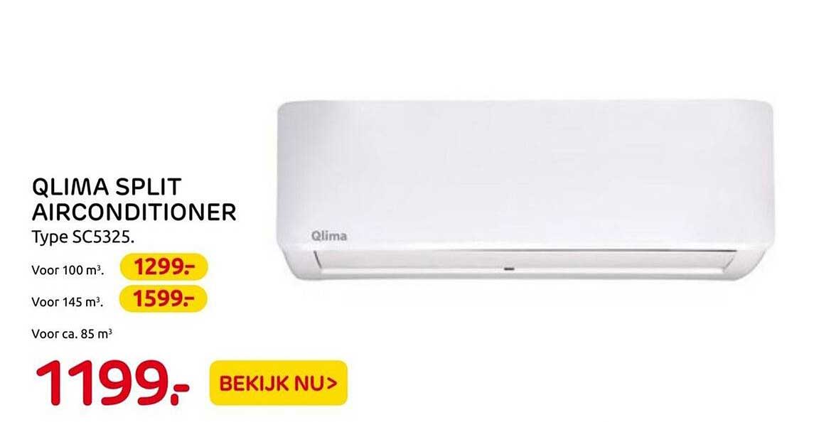 Qlima Split Airconditioner SC5325 Aanbieding bij Praxis - 1Folders.nl