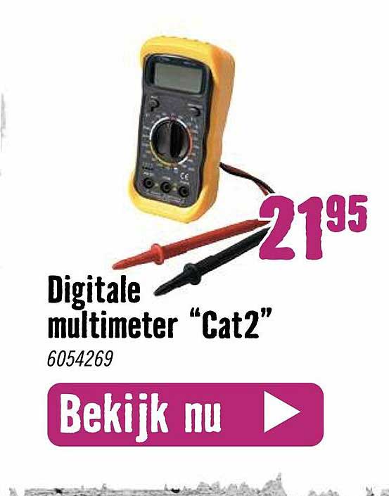 Digitale Multimeter "Cat2" Aanbieding bij Hornbach - 1Folders.nl