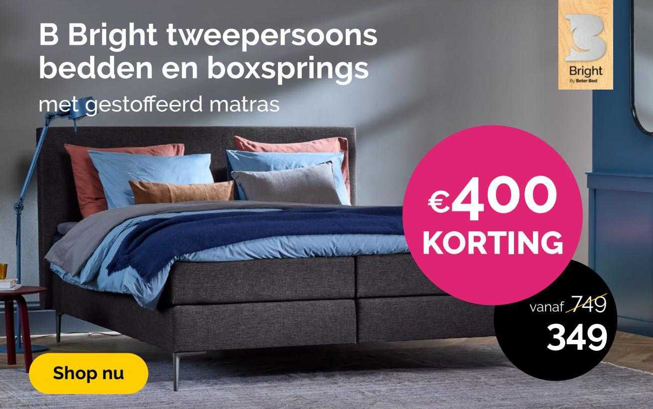 B Bright Tweepersoons Bedden En Boxsprings Aanbieding bij Beter Bed ...
