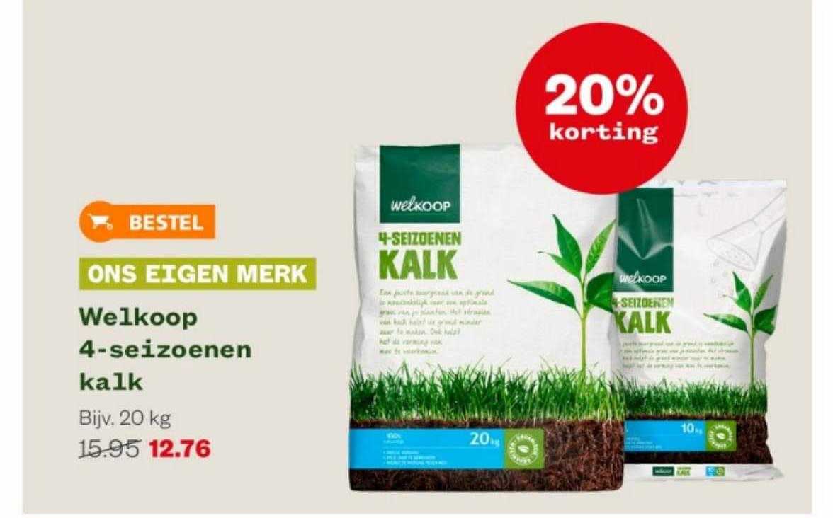 Welkoop 4-Seizoenen Kalk Aanbieding bij Welkoop - 1Folders.nl