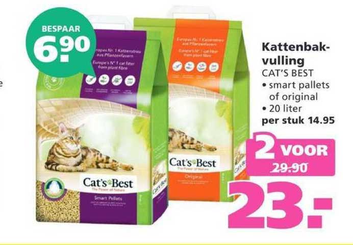 Kattenbakvulling Cat's Best Aanbieding bij Ranzijn - 1Folders.nl