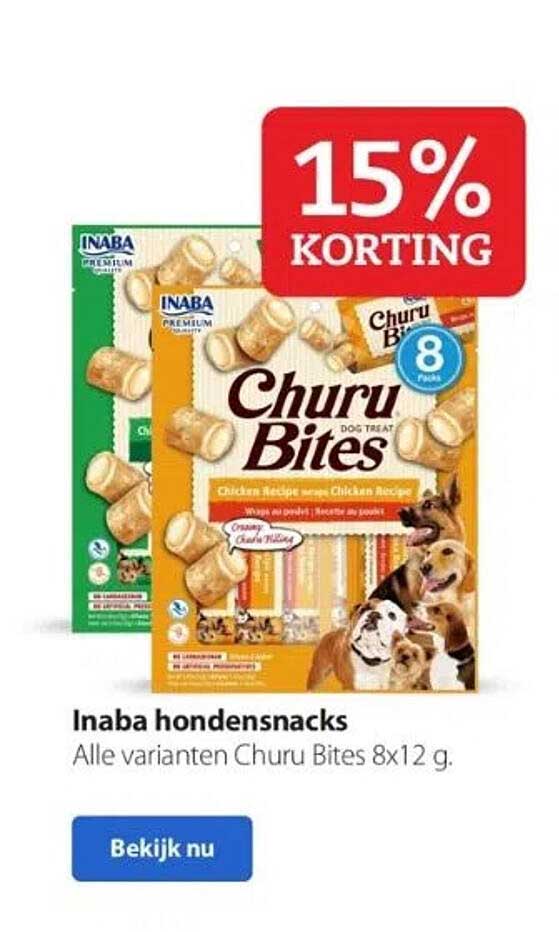 Inaba Hondensnacks Aanbieding bij Pets Place - 1Folders.nl