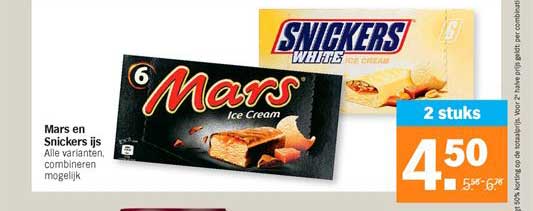 Mars En Snickers Ijs Aanbieding bij Albert Heijn - 1Folders.nl