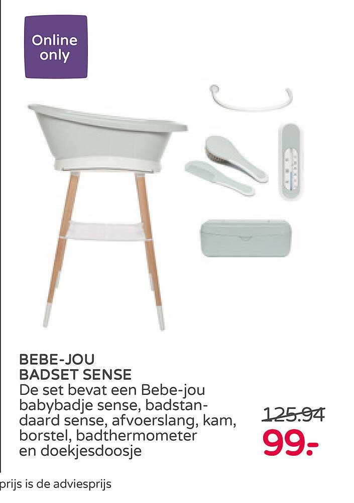 Bebe-Jou Badset Sense Mint Groen Aanbieding bij Prénatal - 1Folders.nl