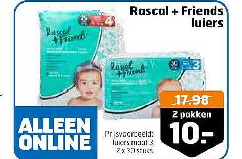 Rascal + Friends Luiers Aanbieding bij Trekpleister - 1Folders.nl