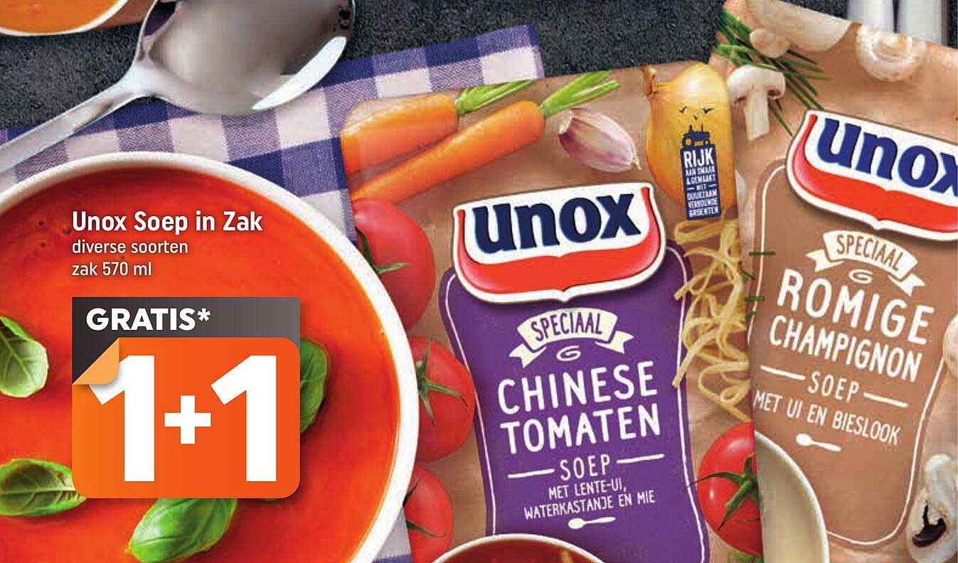 Unox Soep In Zak Aanbieding bij Lekker Makkelijk - 1Folders.nl