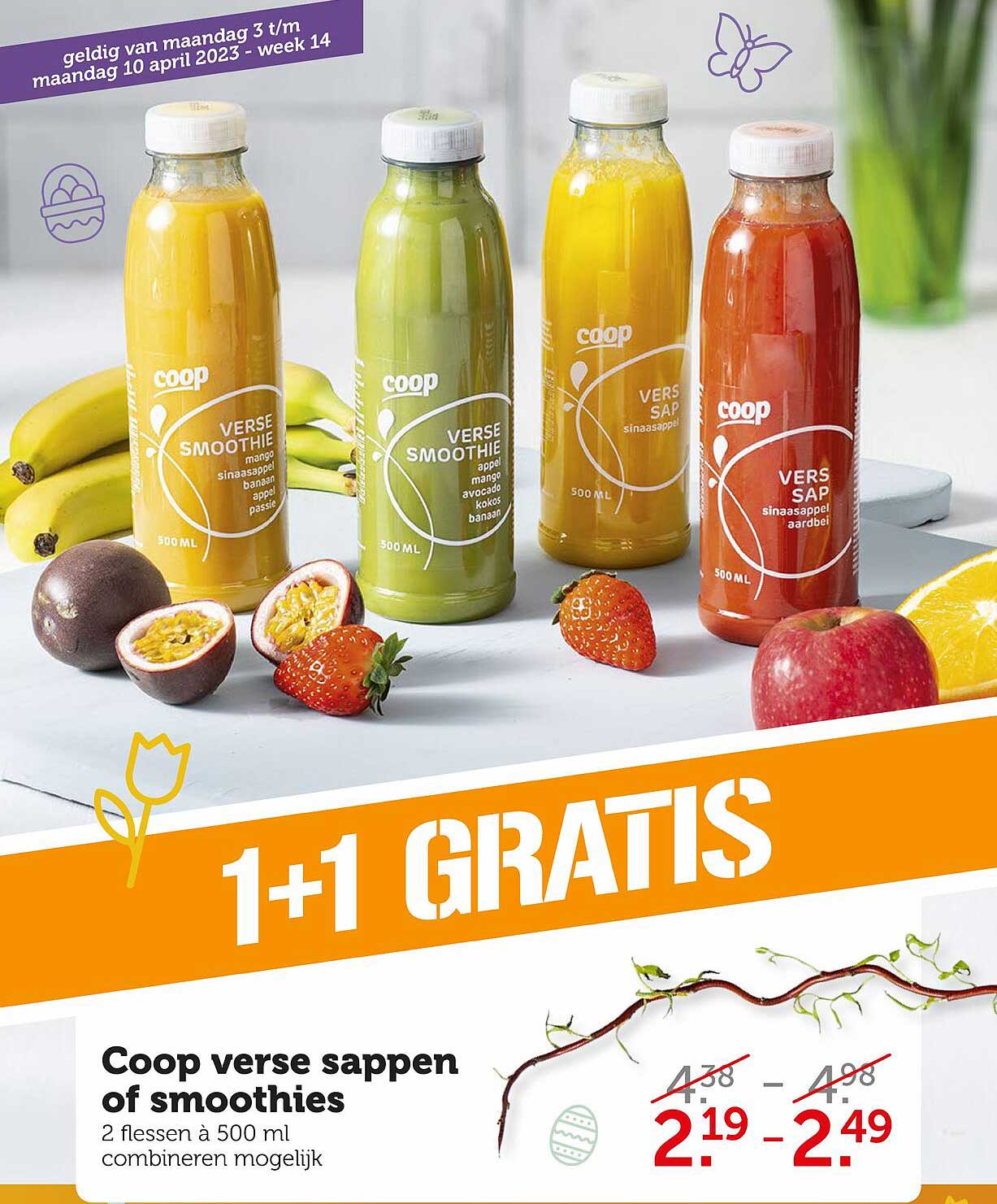 Coop Verse Sappen Of Smoothies Aanbieding bij Coop - 1Folders.nl