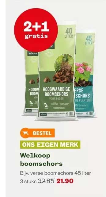 Welkoop Boomschors Aanbieding bij Welkoop - 1Folders.nl