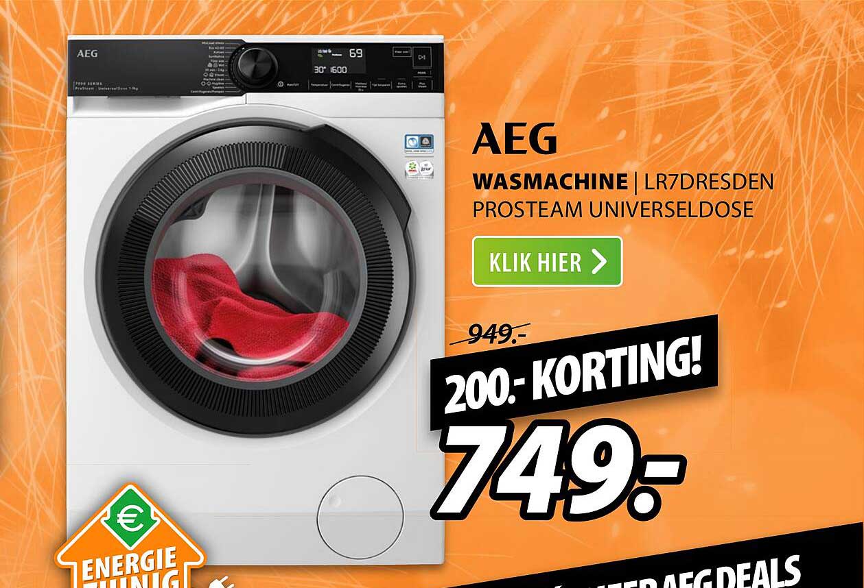 AEG Wasmachine | LR7DRESDEN Prosteam Universeldose Aanbieding bij Expert - 1Folders.nl