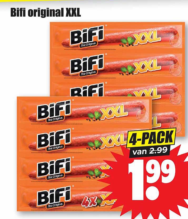 Bifi Original XXL Aanbieding bij Dirk - 1Folders.nl