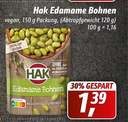 Hak Edamame Bohnen Angebot bei Simmel - 1Prospekte.de