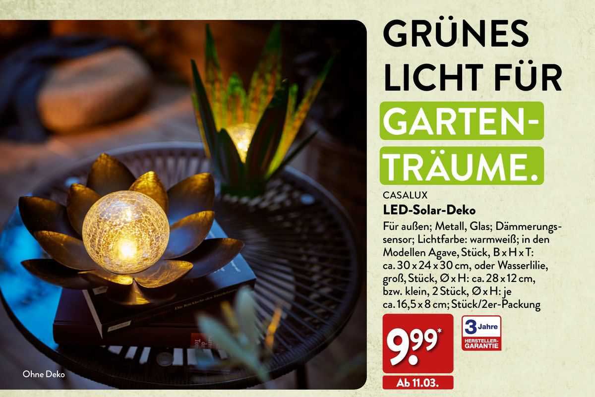Casalux Led-solar-deko Angebot bei ALDI Nord - 1Prospekte.de