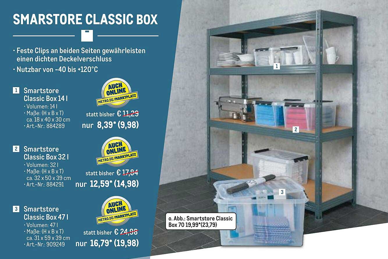 Smartstore Classic Box 14, 32 Oder 47 L Angebot bei METRO - 1Prospekte.de